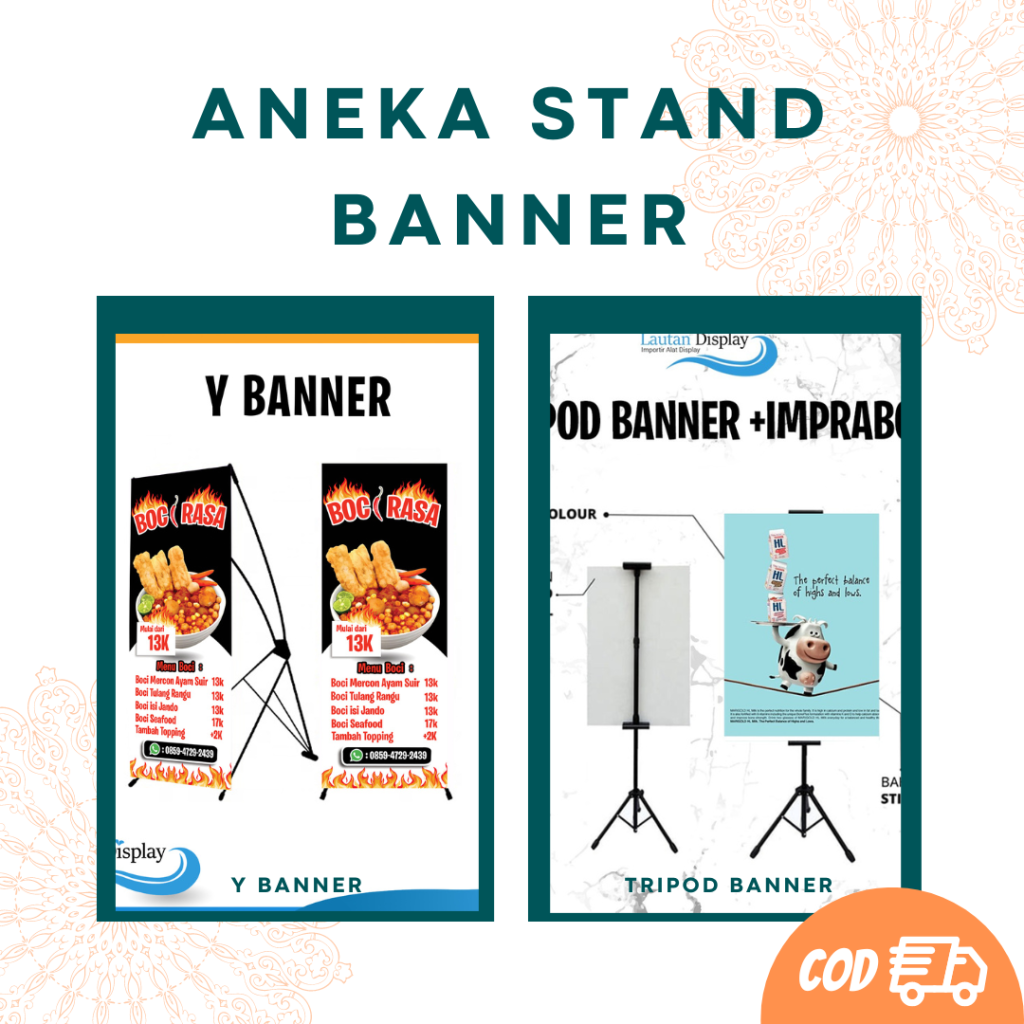 Produsen Stand Banner Berdiri - Murah Siap Antar