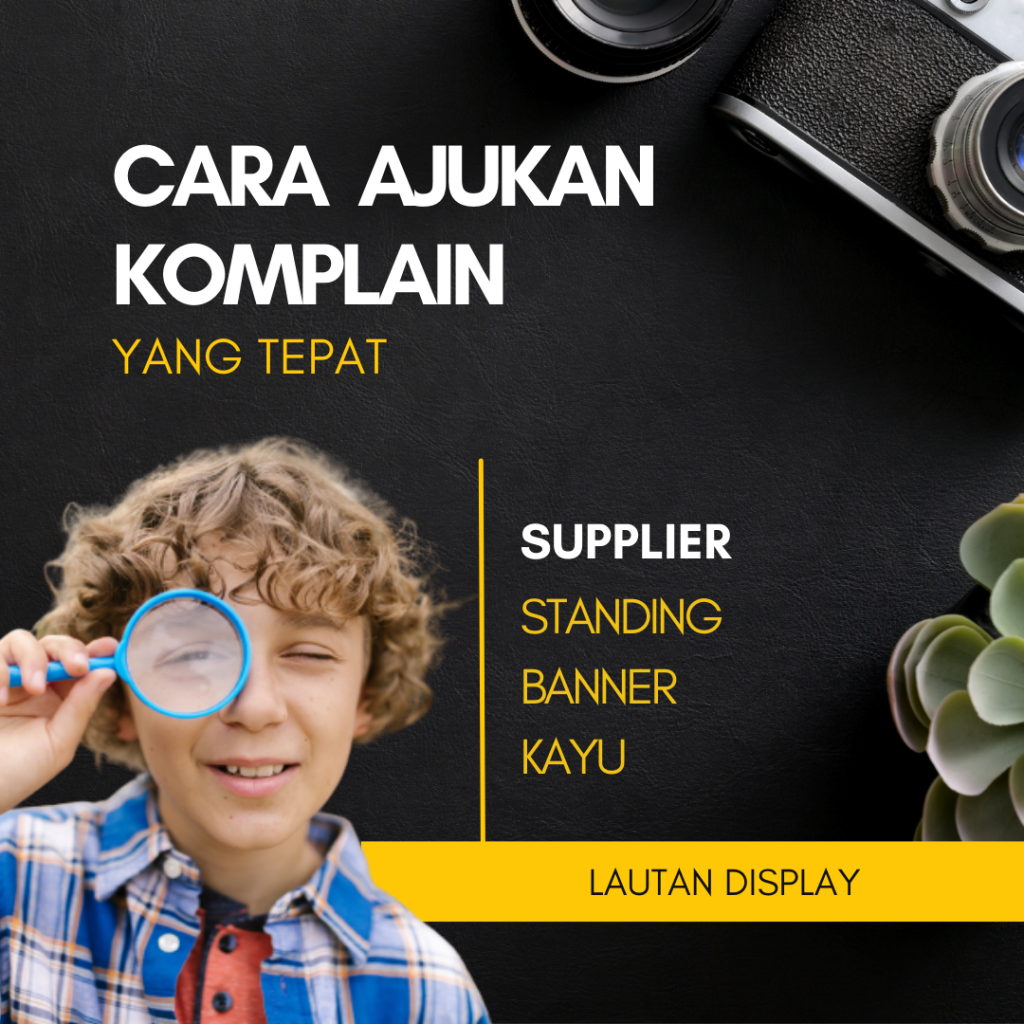 Supplier Standing Banner Kayu