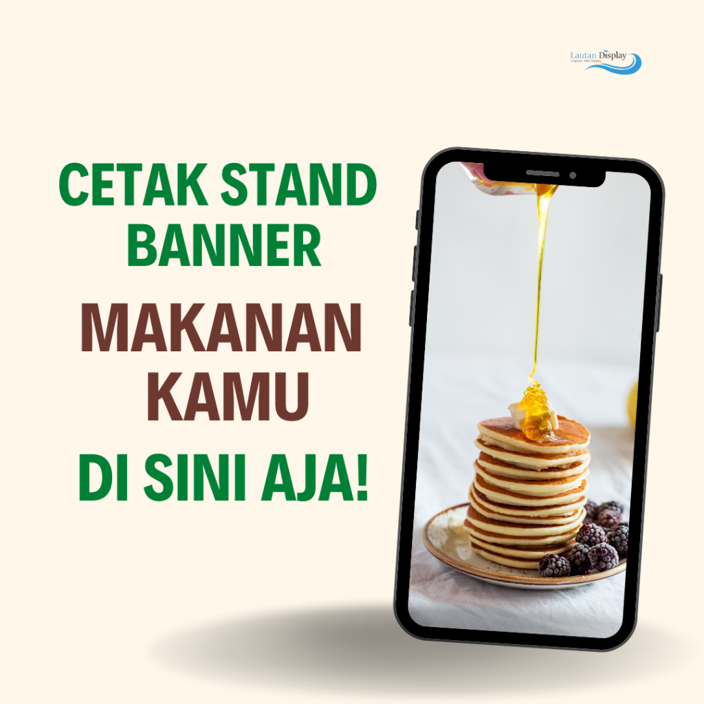 Toko Stand Banner Makanan - lengkap Plus Desain