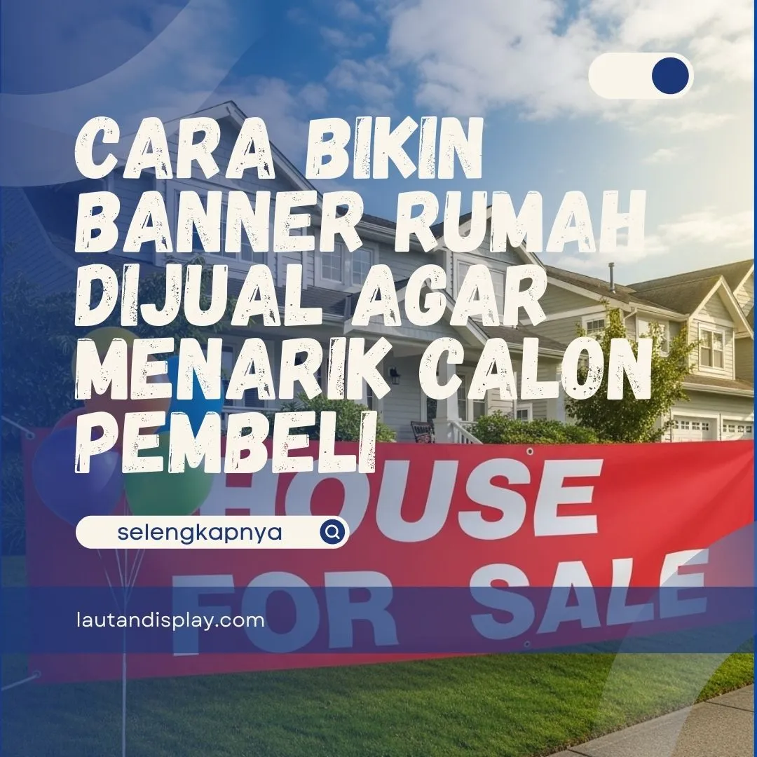 Cara Bikin Banner Rumah Dijual agar Menarik Calon Pembeli