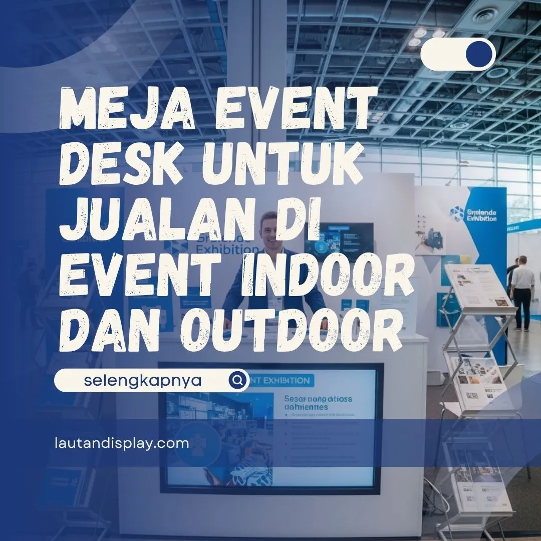 Meja Event Desk untuk Jualan di Event Indoor dan Outdoor