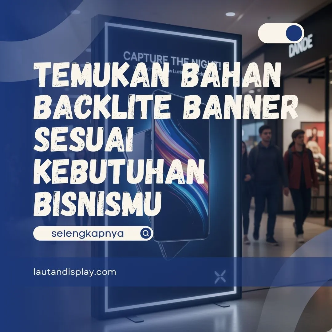 Temukan Bahan Backlite Banner sesuai Kebutuhan Bisnismu