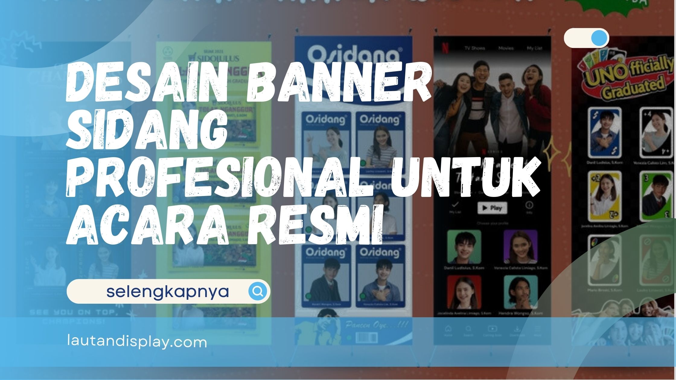Desain Banner Sidang Profesional untuk Acara Resmi
